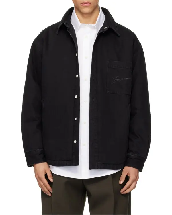 Jacquemus Denim Button-up Shirt - Black