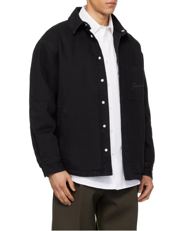Jacquemus Denim Button-up Shirt - Black