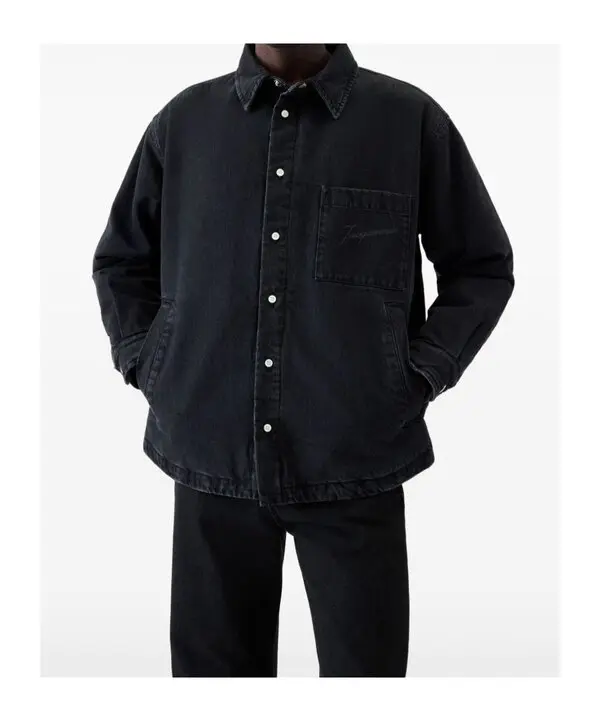 Jacquemus Denim Button-up Shirt - Black