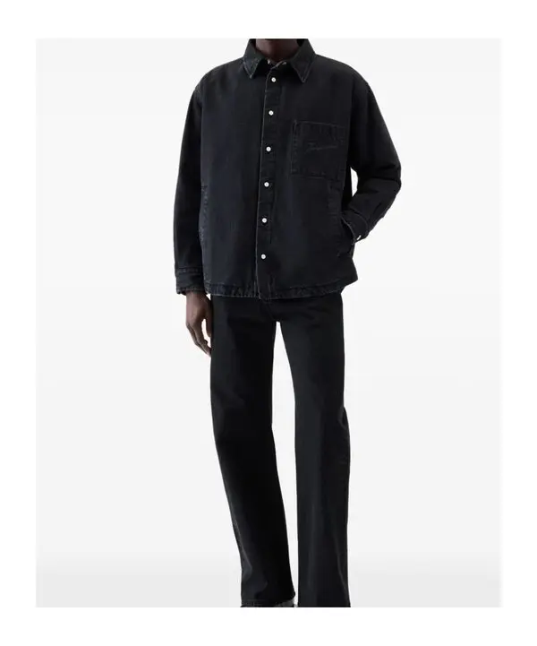 Jacquemus Denim Button-up Shirt - Black