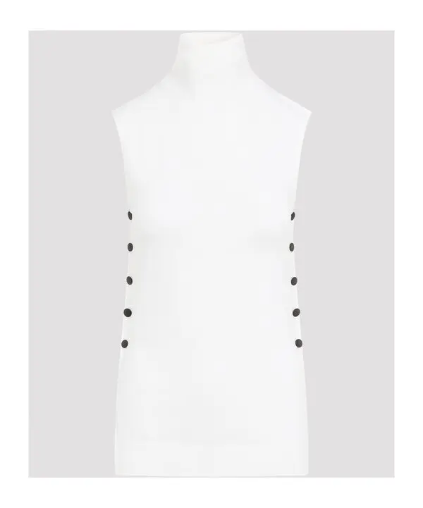 Giorgio Armani Sleeveless High Neck Knitted Top