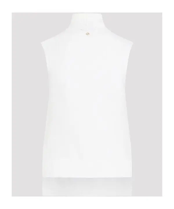 Giorgio Armani Sleeveless High Neck Knitted Top