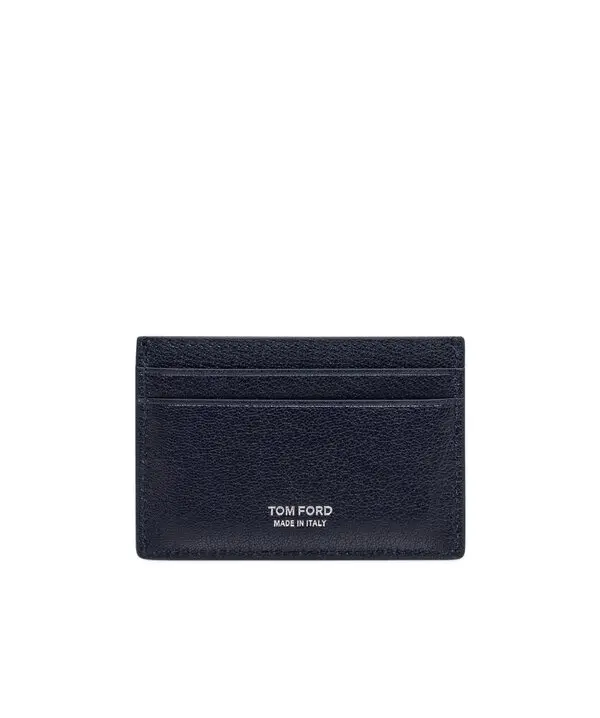 TOM FORD Logo Printed Credit Card Case - Black