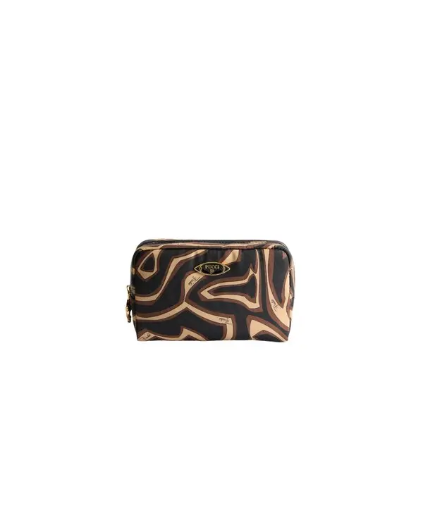 Emilio Pucci Small Yummy Makeup Bag - Black And Gold
