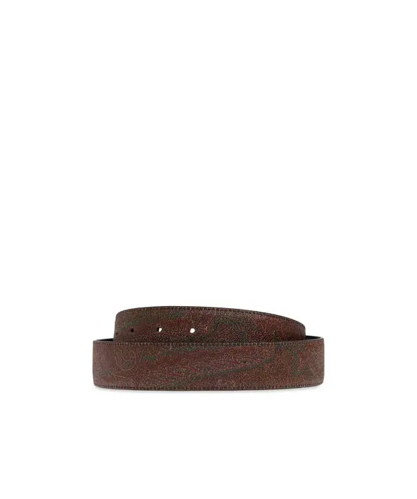 Etro Paisley Printed Buckled Belt