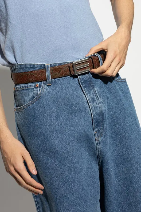 Etro Paisley Printed Buckled Belt