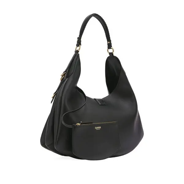 GANNI Large Kat Bag - Black