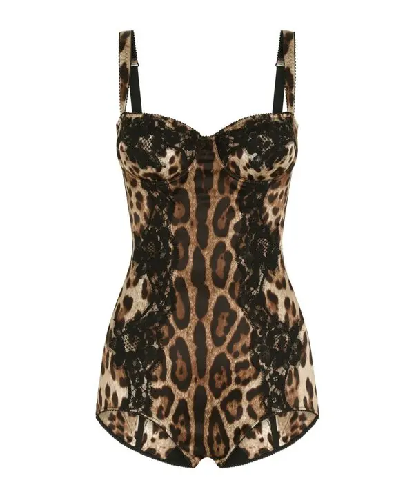 Dolce & Gabbana Leopard Lace Bodysuit