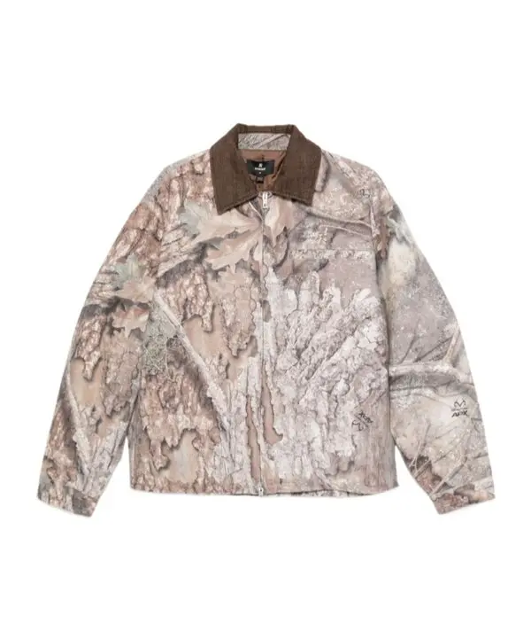 REPRESENT Camouflage Print Zip Up Jacket - Gray