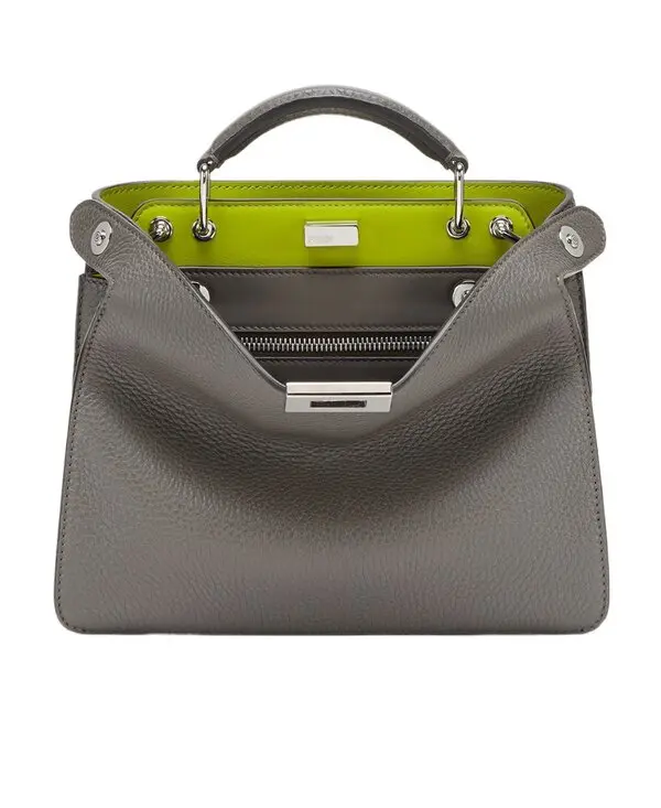 Fendi Peekaboo Iseeu Mini Messenger Bag - Gray