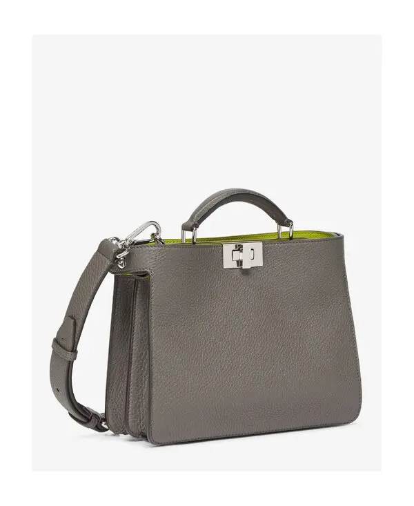Fendi Peekaboo Iseeu Mini Messenger Bag - Gray
