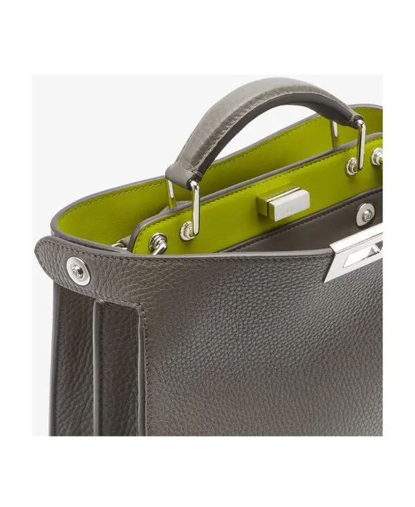 Fendi Peekaboo Iseeu Mini Messenger Bag - Gray