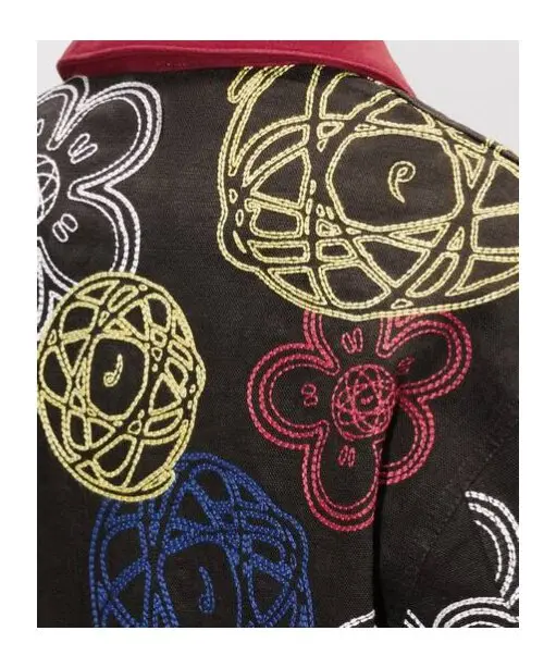 Kenzo Embroidered Zip-up Utility Jacket