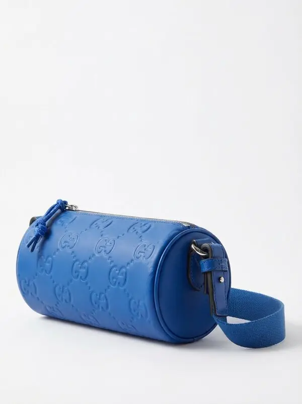 Gucci Edge Mini Cylinder Bag - Bright Blue
