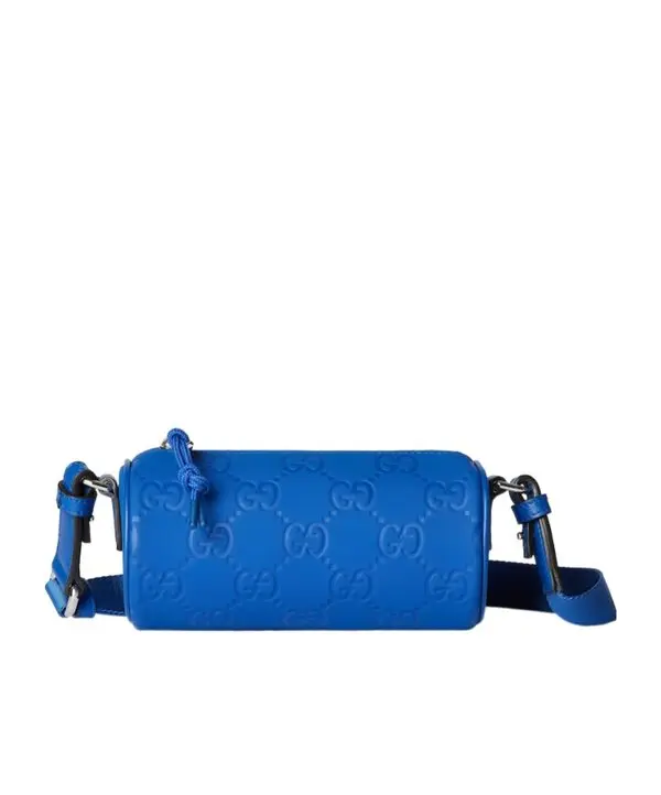 Gucci Edge Mini Cylinder Bag - Bright Blue