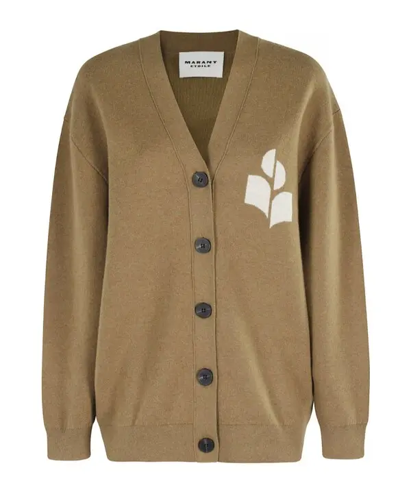 Isabel Marant Étoile Norton Logo V-neck Cardigan