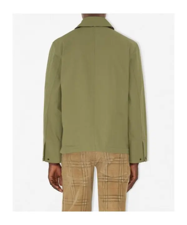 Burberry Fox Logo Embroidered Press-stud Jacket