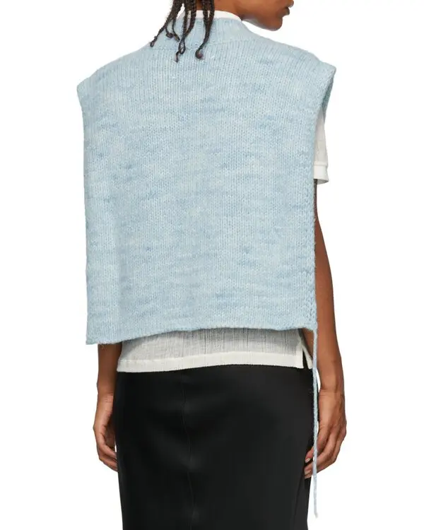 MAISON MARGIELA V-neck Ribbed Knit Vest