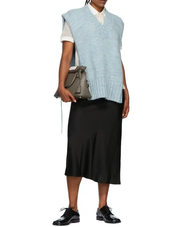 MAISON MARGIELA V-neck Ribbed Knit Vest
