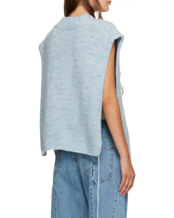 MAISON MARGIELA V-neck Ribbed Knit Vest
