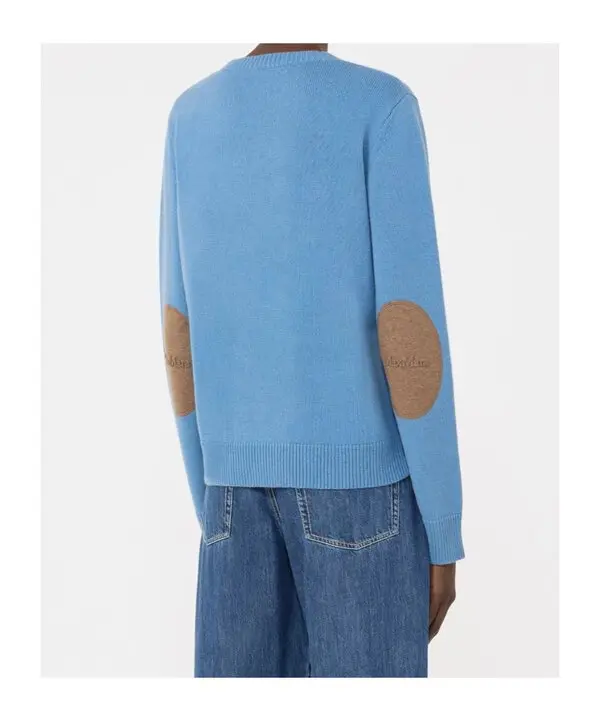 Max Mara Fresia Crewneck Knitted Jumper - Avio