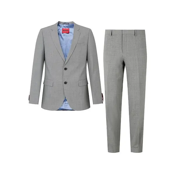 Hugo Boss Virgin Wool-blend Suit - Grey