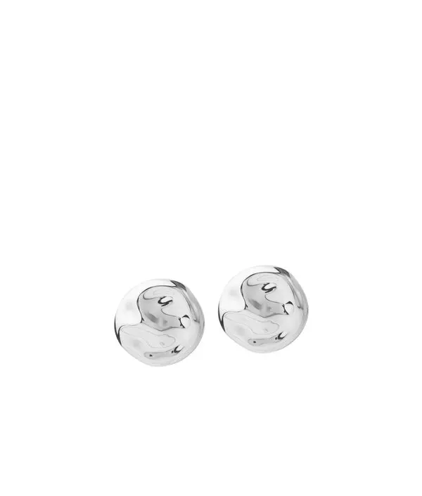 Federica Tosi Sculptural Metallic Earrings - Silver