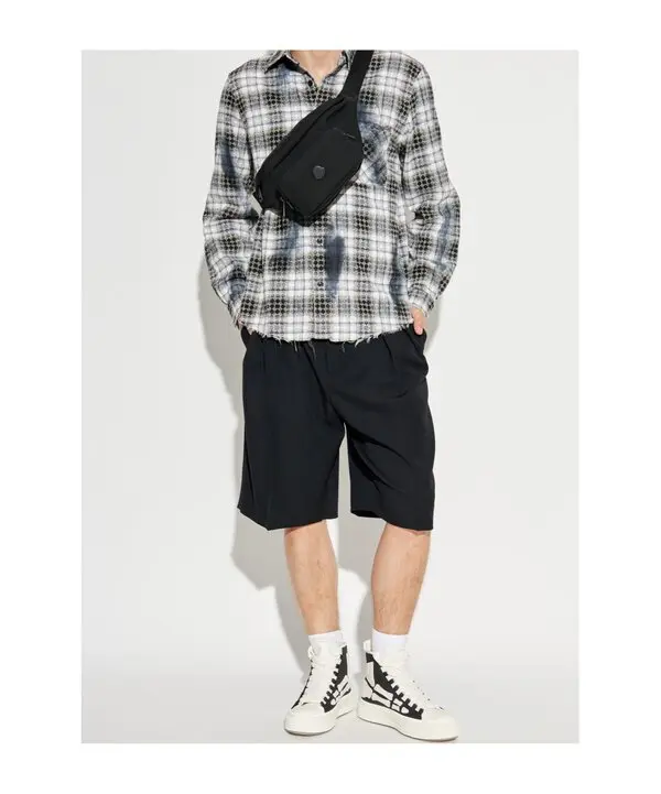 Amiri Frayed Checked Shirt