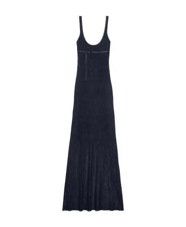 Jacquemus Belted Long Knit Dress