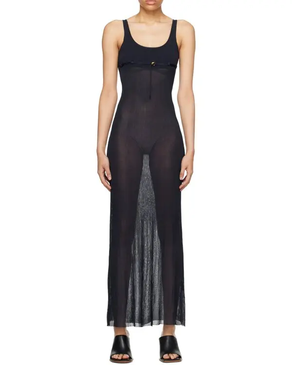 Jacquemus Belted Long Knit Dress