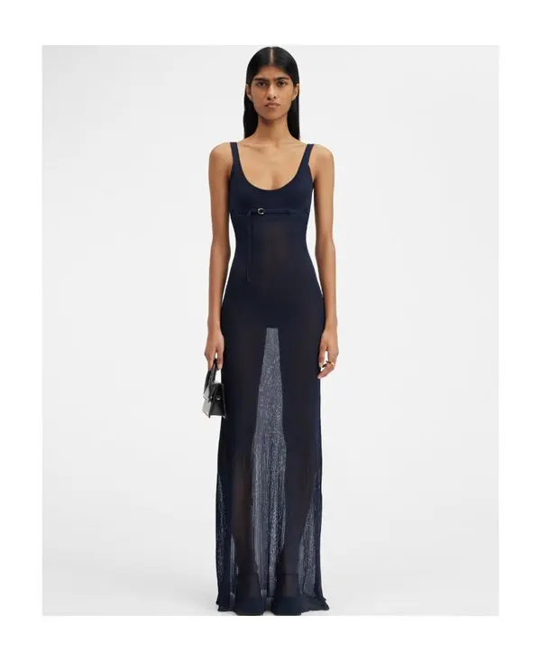 Jacquemus Belted Long Knit Dress