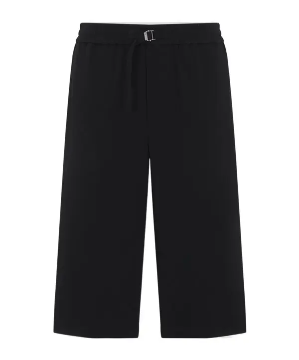 Ami Knee-length Belted Waist Shorts - Black
