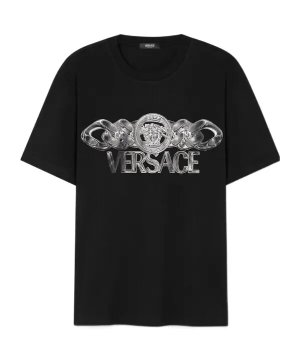 Versace Logo-printed Crewneck T-shirt