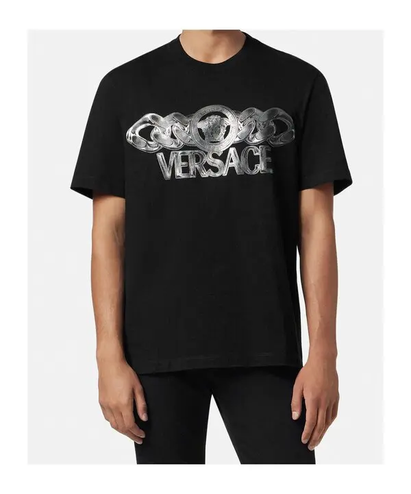 Versace Logo-printed Crewneck T-shirt
