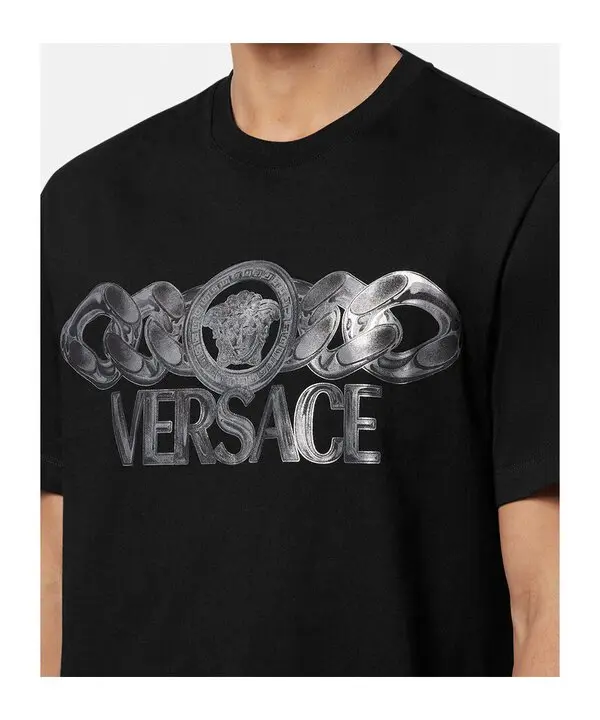 Versace Logo-printed Crewneck T-shirt