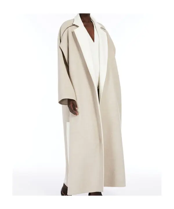 Max Mara Amour Wool And Cashmere Double Cloth Coat - Beige
