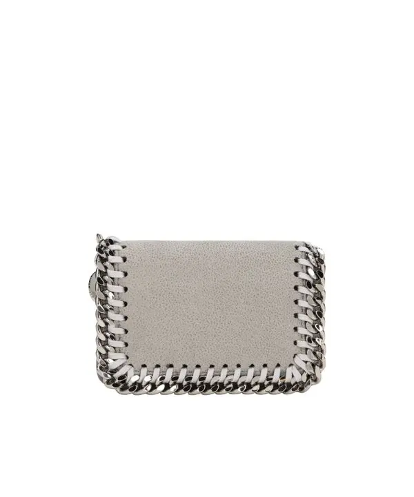 Stella McCartney Chain Detailed Card Holder - Grey