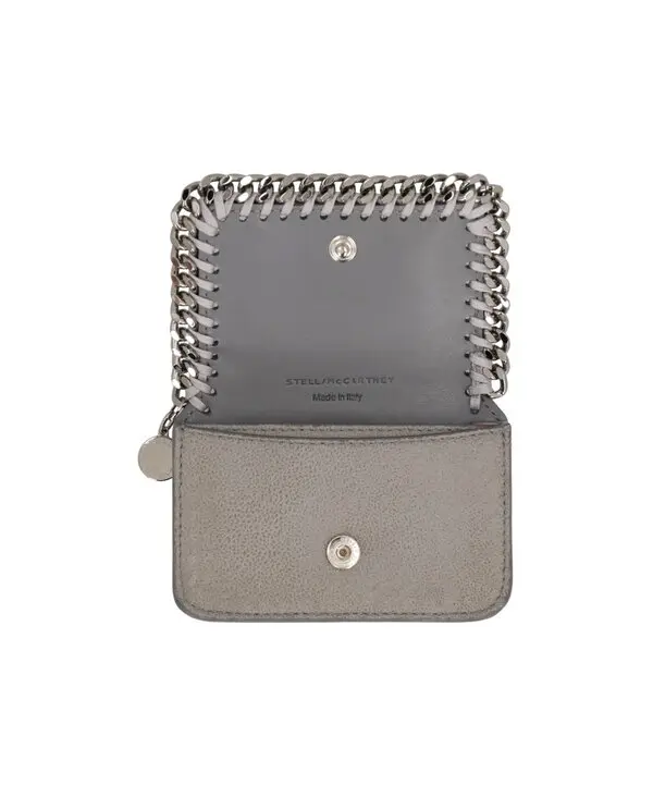 Stella McCartney Chain Detailed Card Holder - Grey