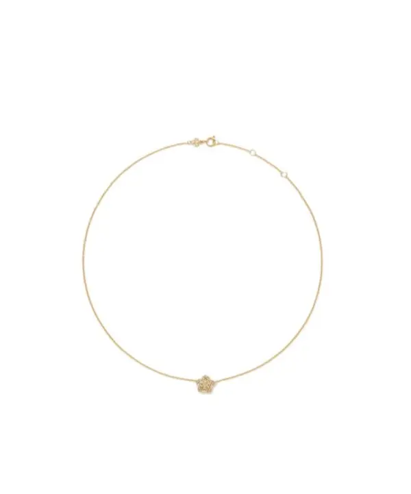 Tory Burch Forget Me Not Pendant Necklace - Yellow