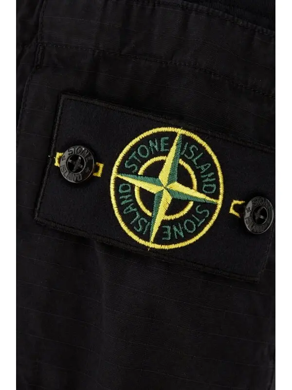 Stone Island Logo Patch Crewneck Sweatshirt - Navy Blue