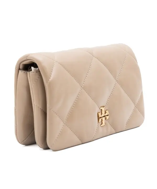 Tory Burch Kira Quilted Crossbody Bag - Nude