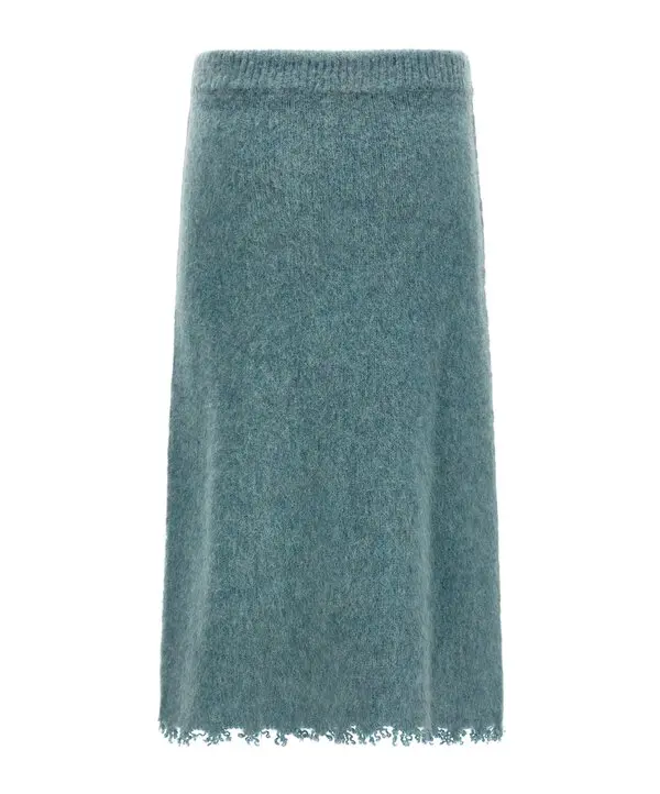 JIL SANDER Knitted Midi Skirt