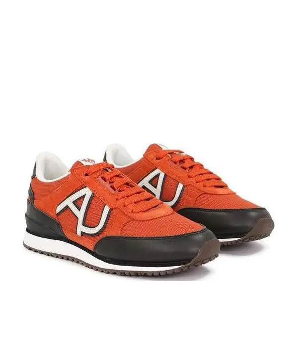 Emporio Armani Logo Detail Casual Sneakers - Red