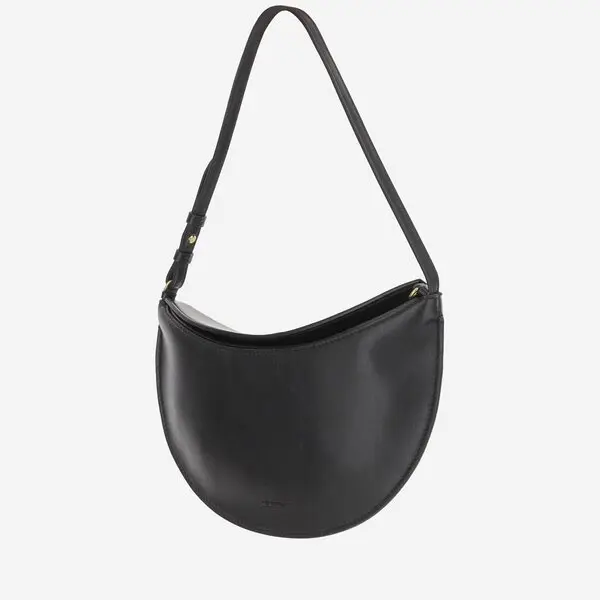 Jacquemus Logo Embossed Shoulder Bag - Black