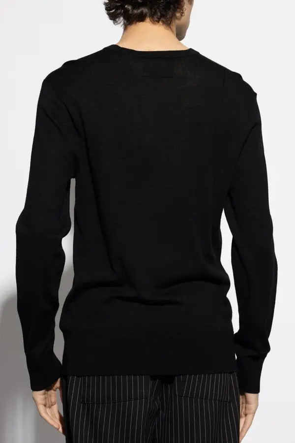 ALLSAINTS Signature Crew Neck Knitwear With Chest Detail