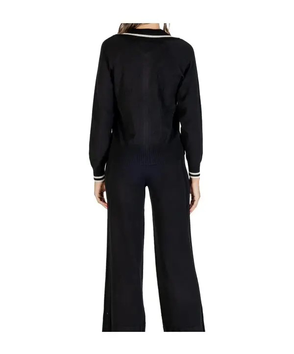 Liu Jo Zip-fastening Cropped Cardigan With Contrasting Edges