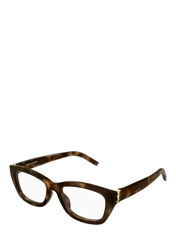 Saint Laurent Cat-eye Glasses With Logo Plaque