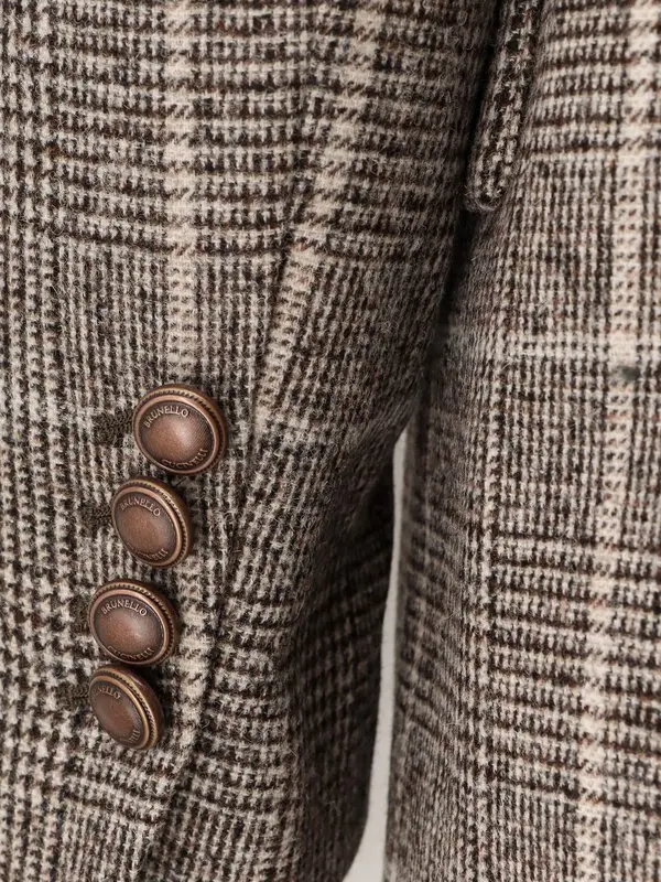 Brunello Cucinelli Checked Double-breasted Blazer - Multicolor