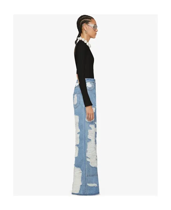 Givenchy Jersey Top With Graphic Cut-outs - Black