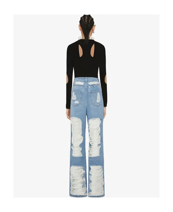Givenchy Jersey Top With Graphic Cut-outs - Black